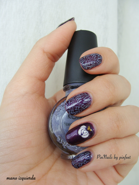PinNails: Gelish & Konad: Night Reflection