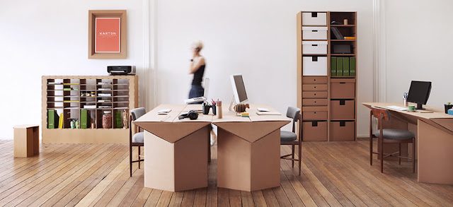 CREATIVE CARDBOARD OFFICES - OLIVE LIVING