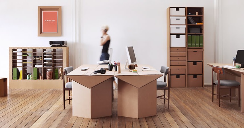 CREATIVE CARDBOARD OFFICES - OLIVE LIVING