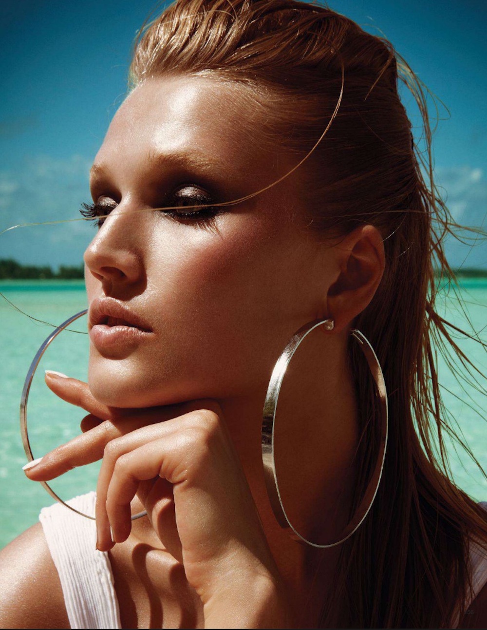 tropical princess: toni garrn by francois nars for vogue japan august ...