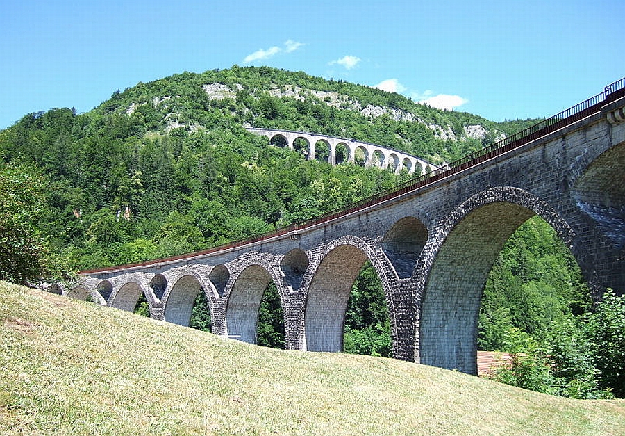 transpress nz: the railway viaducts of Morez, France