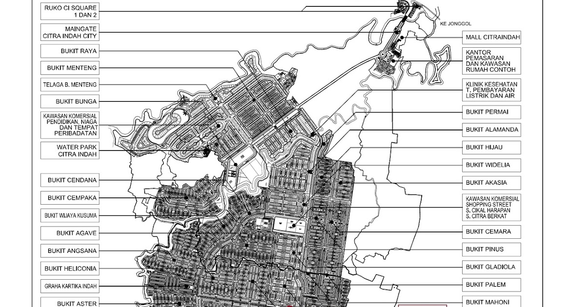 Masterplan Citra Indah City Januari 2016 - Citra Indah City - Timur ...