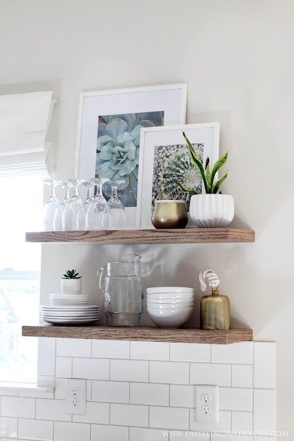Dwellings By DeVore: DIY Kitchen Shelves