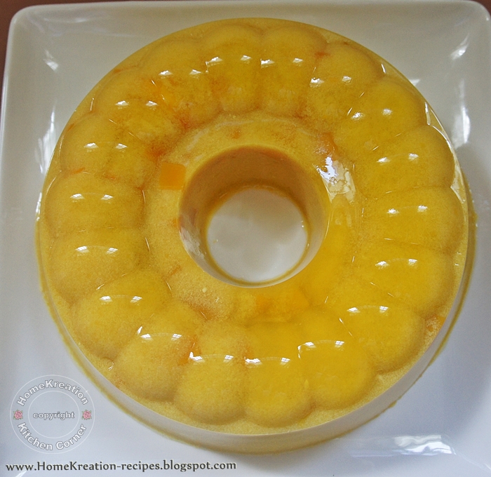 HomeKreation - Kitchen Corner: Mango Pudding (Puding Mangga Lemak Harum)