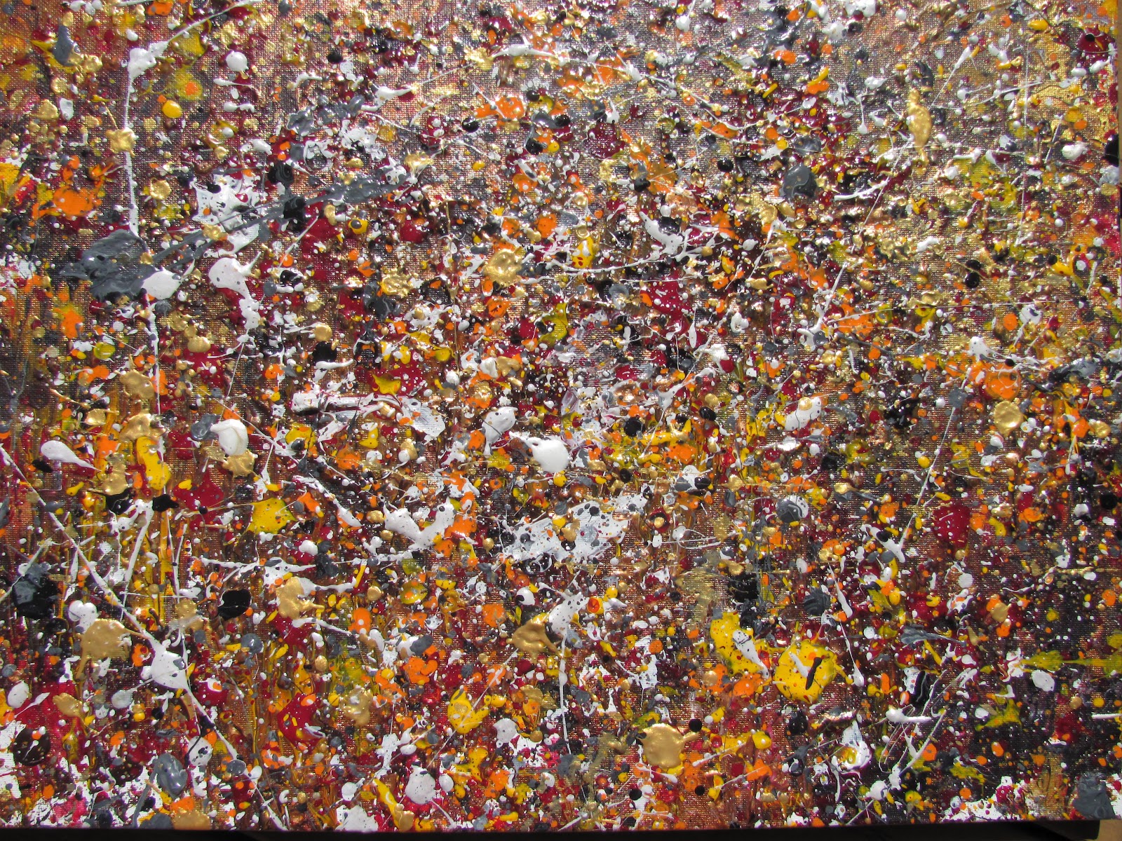 The Chocolate Muffin Tree: Father's Day Painting: Jackson Pollock Style