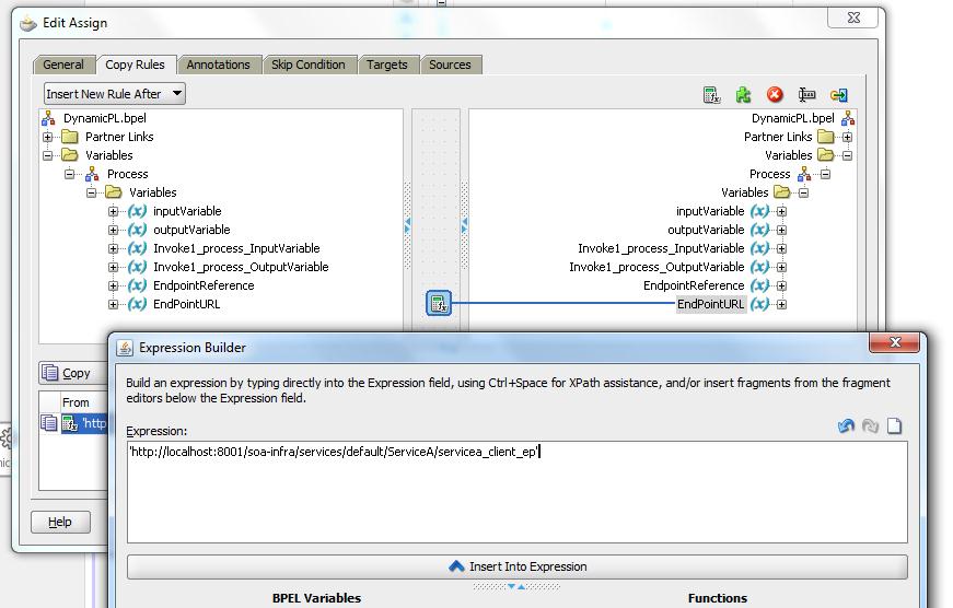 Learning SOA: Dynamic partnerlink in SOA