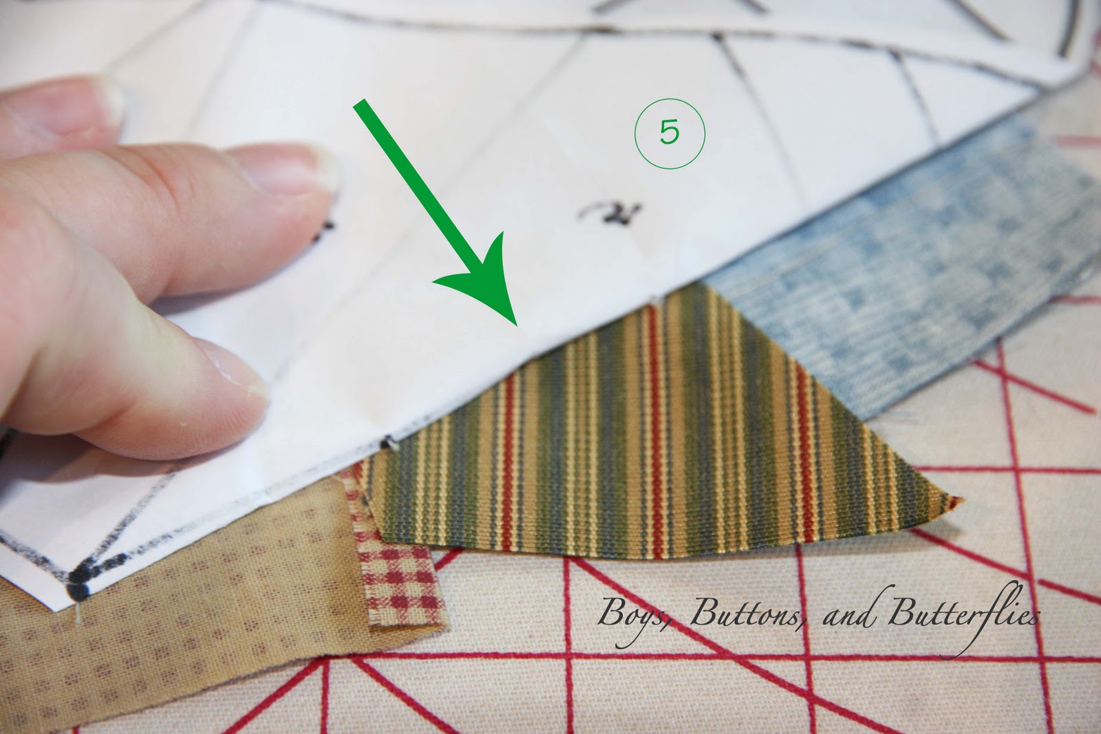 Buttons and Butterflies: Patchwork Heart: Foundation Piecing Tutorial