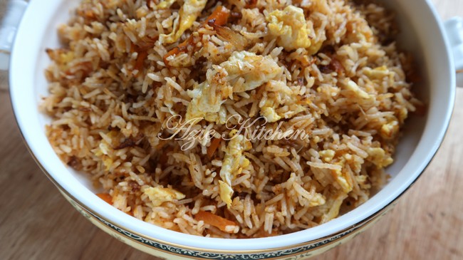 Nasi Goreng Ikan Bilis Hidangan Di Pagi Hari Raya Aidil Adha - Azie Kitchen