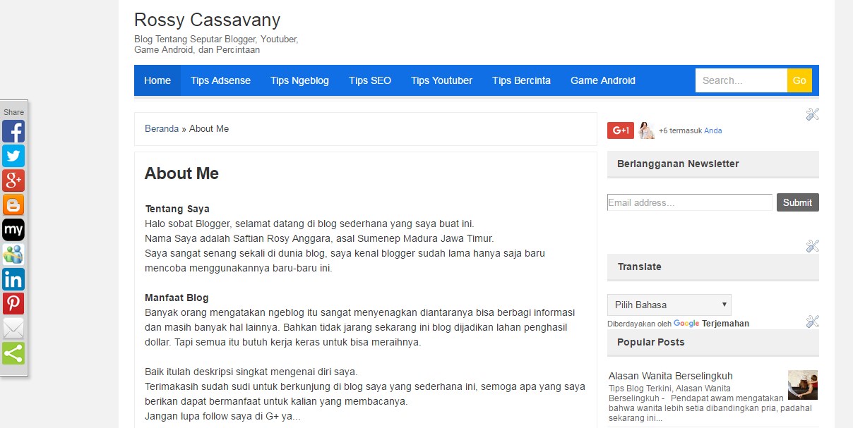 Cara Membuat About Me Di Blog - Blog Campur 69