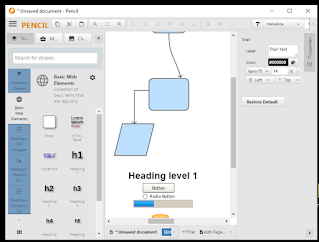 Pencil, one of the best free software for drawing shapes, website ...