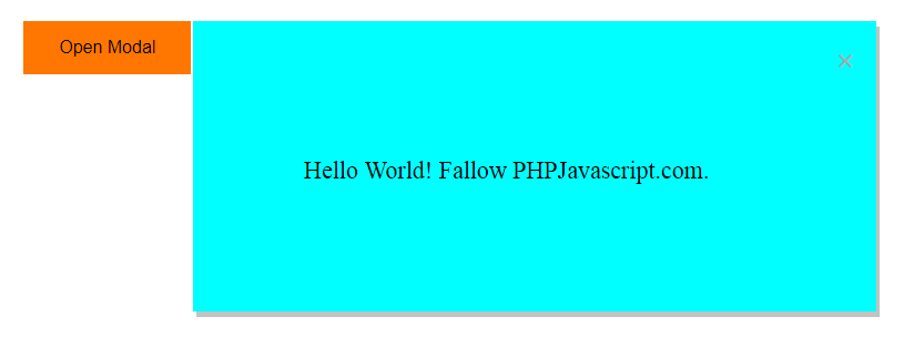 PHP JavaScript: How To Create a Modal Popup Box with HTML, CSS and ...