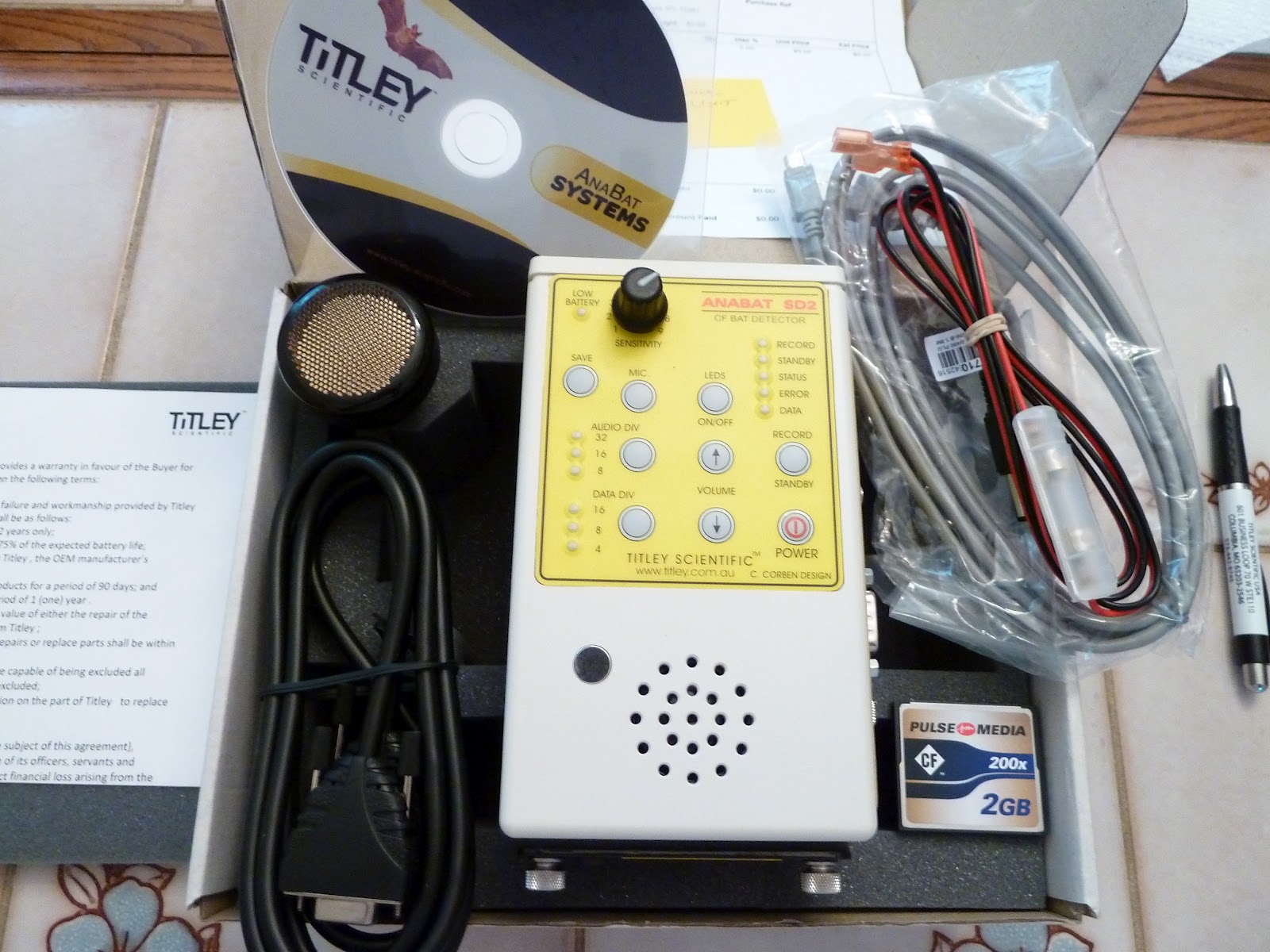 Bat Detector Reviews: The New AnaBat SD2: First Impressions