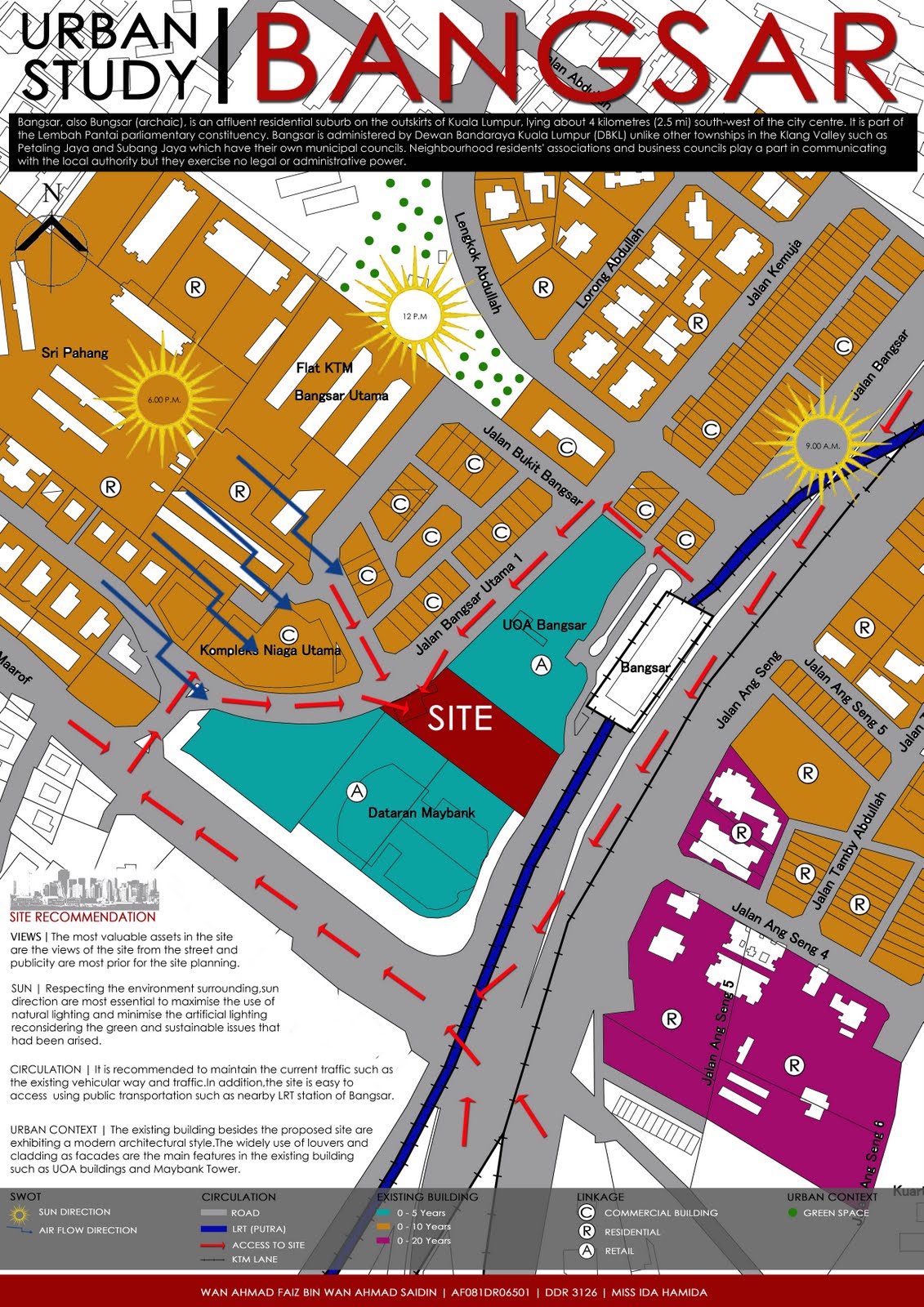 fayzsibudakarkitek: Bangsar | Urban Study Poster