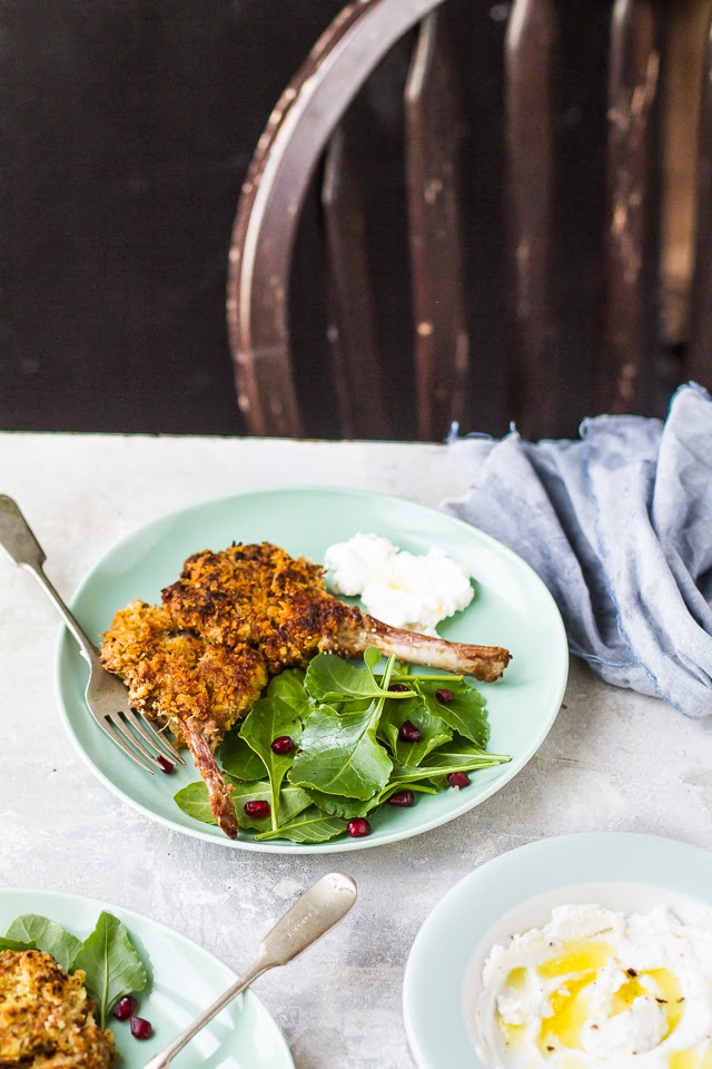 Panko Crusted Ginger Lamb Chops With Mint Labneh | Journey Kitchen