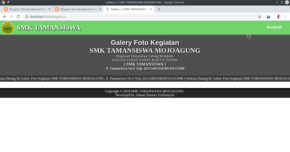Membuat Galery Foto Bagian FrontEnd HTML dan CSS