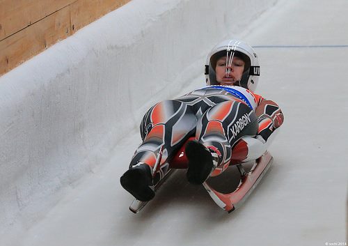 Imagens do International Luge Training Week no Sanki Sliding Center ...