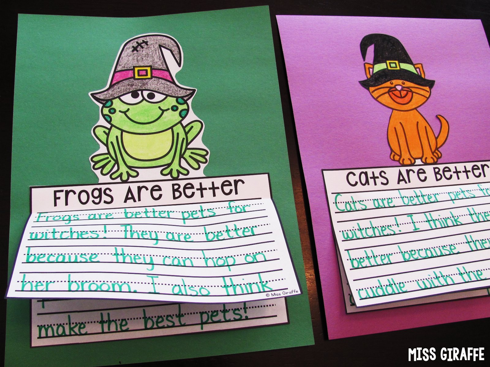 Miss Giraffe's Class: October Writing Crafts for Kids