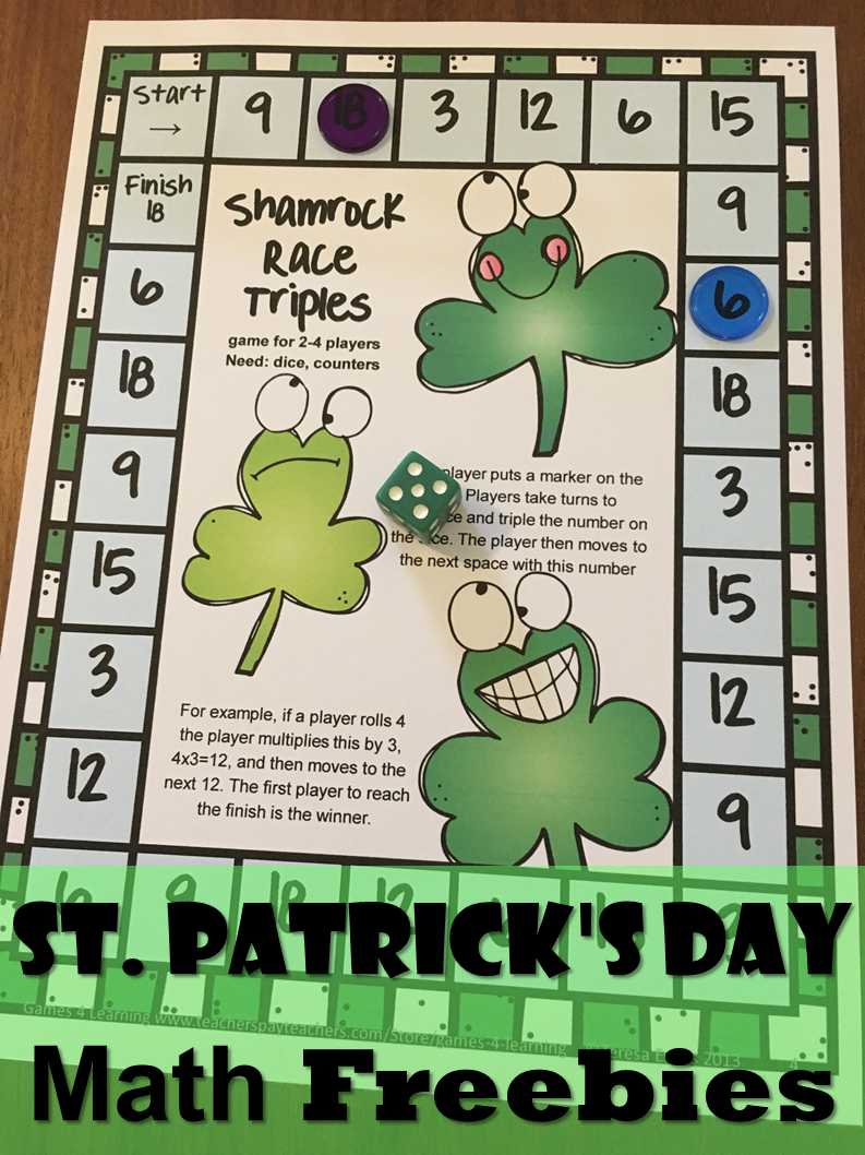 Fun Games 4 Learning: St. Patrick's Day Math FREEBIES