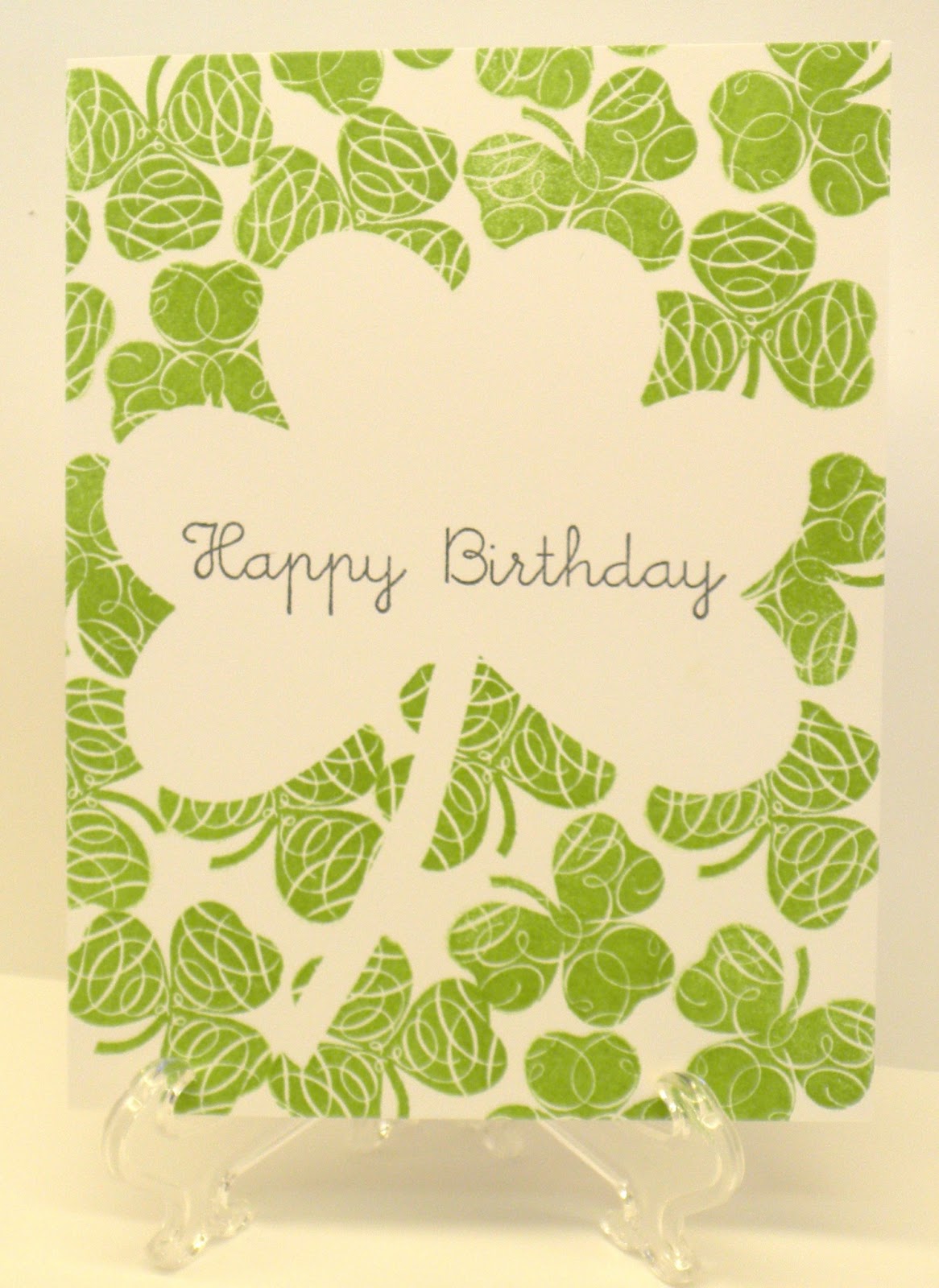 One Smile lifts A Spirit: A St. Patrick's Day Birthday card