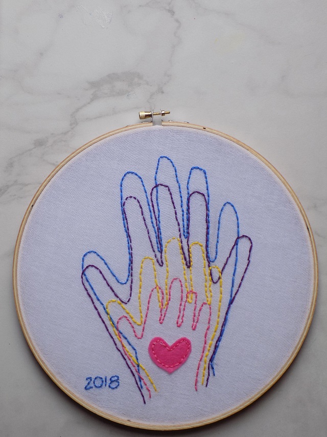 One Savvy Mom ™ | NYC Area Mom Blog: Embroidered Handprints - Perfect ...