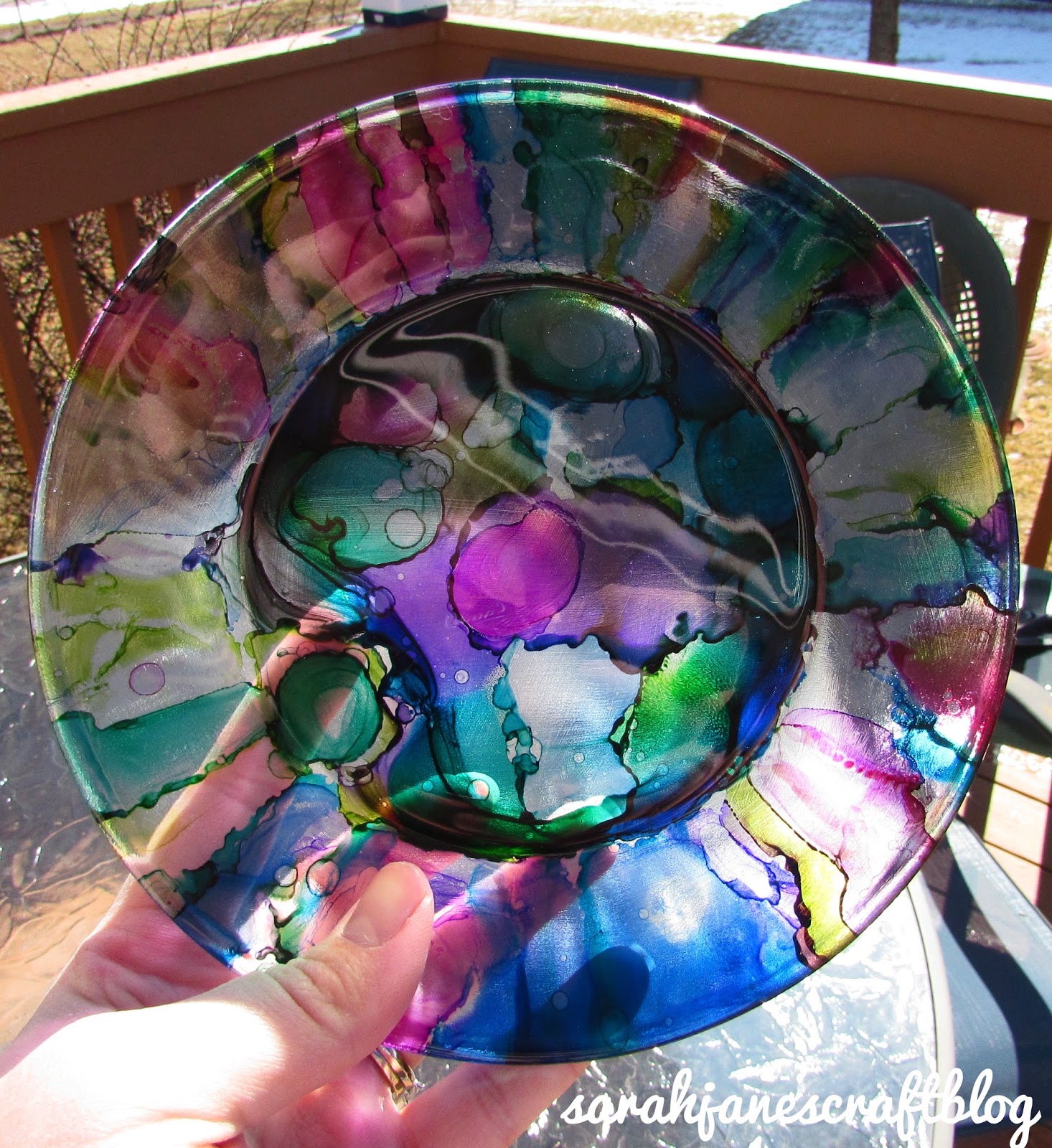 Sealed Alcohol Ink Plate