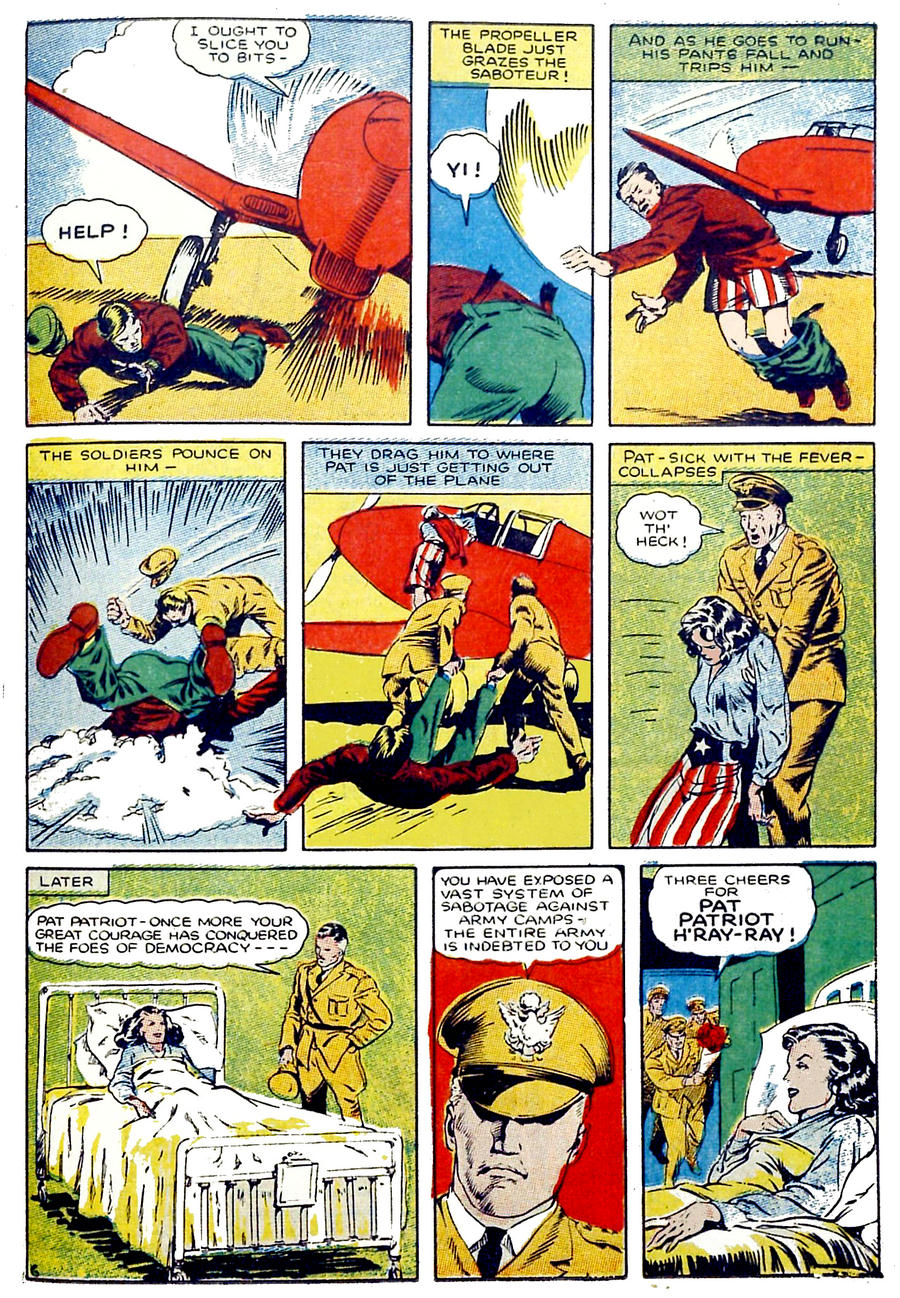 Pappy's Golden Age Comics Blogzine: Number 2237: Pat Patriot: Women can ...