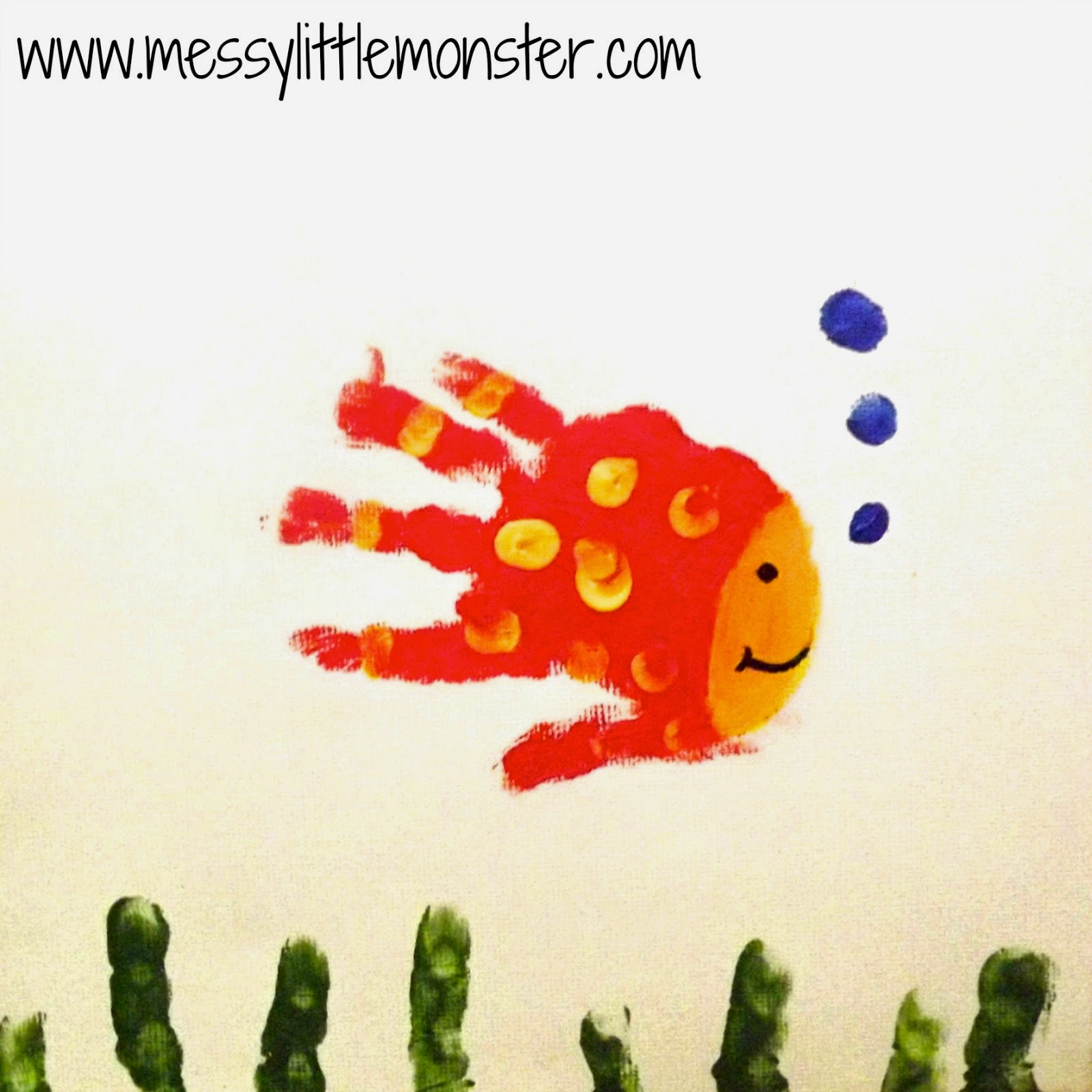 Handprint Animal Canvas Gifts Messy Little Monster Handprint Animal Canvas Gifts Messy Little Monster
