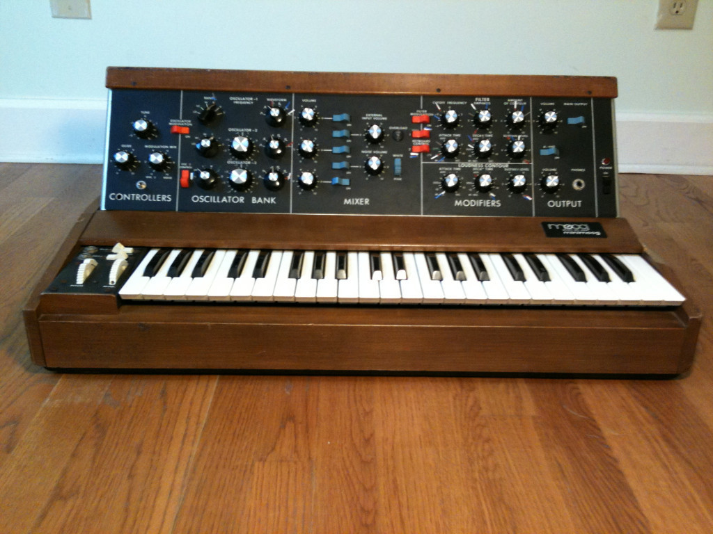 MATRIXSYNTH: Minimoog Model D SN 8988 with Color Coded Patch Markings