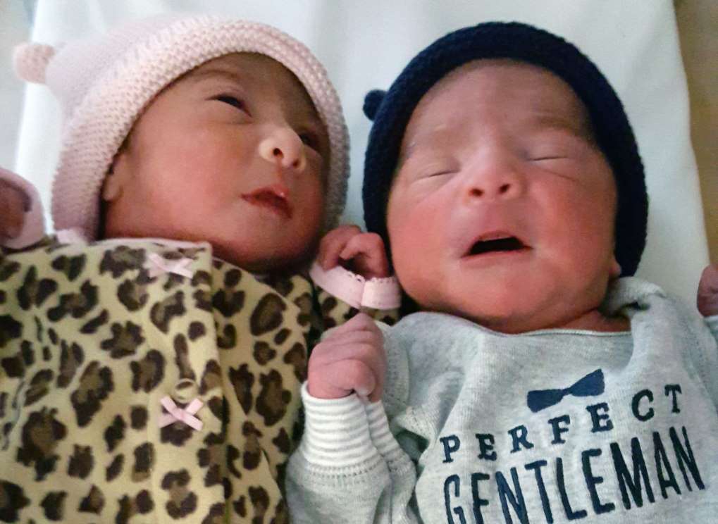 Twin babies born in 2 different years