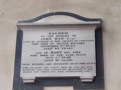 God's Acre: John Daw - Died September 5th 1842