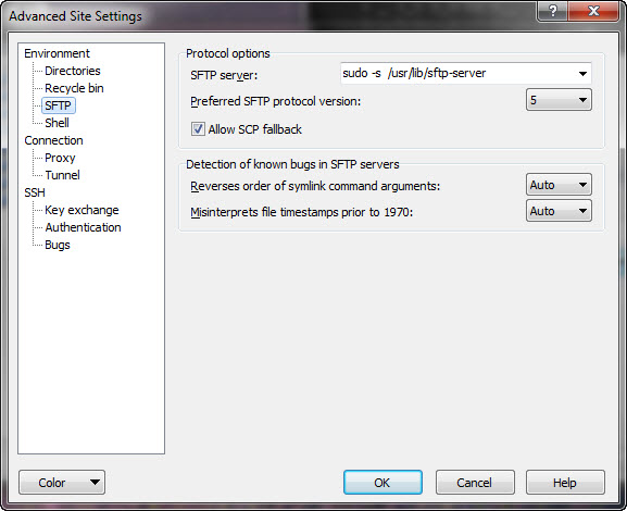 How to connect as root using WINSCP