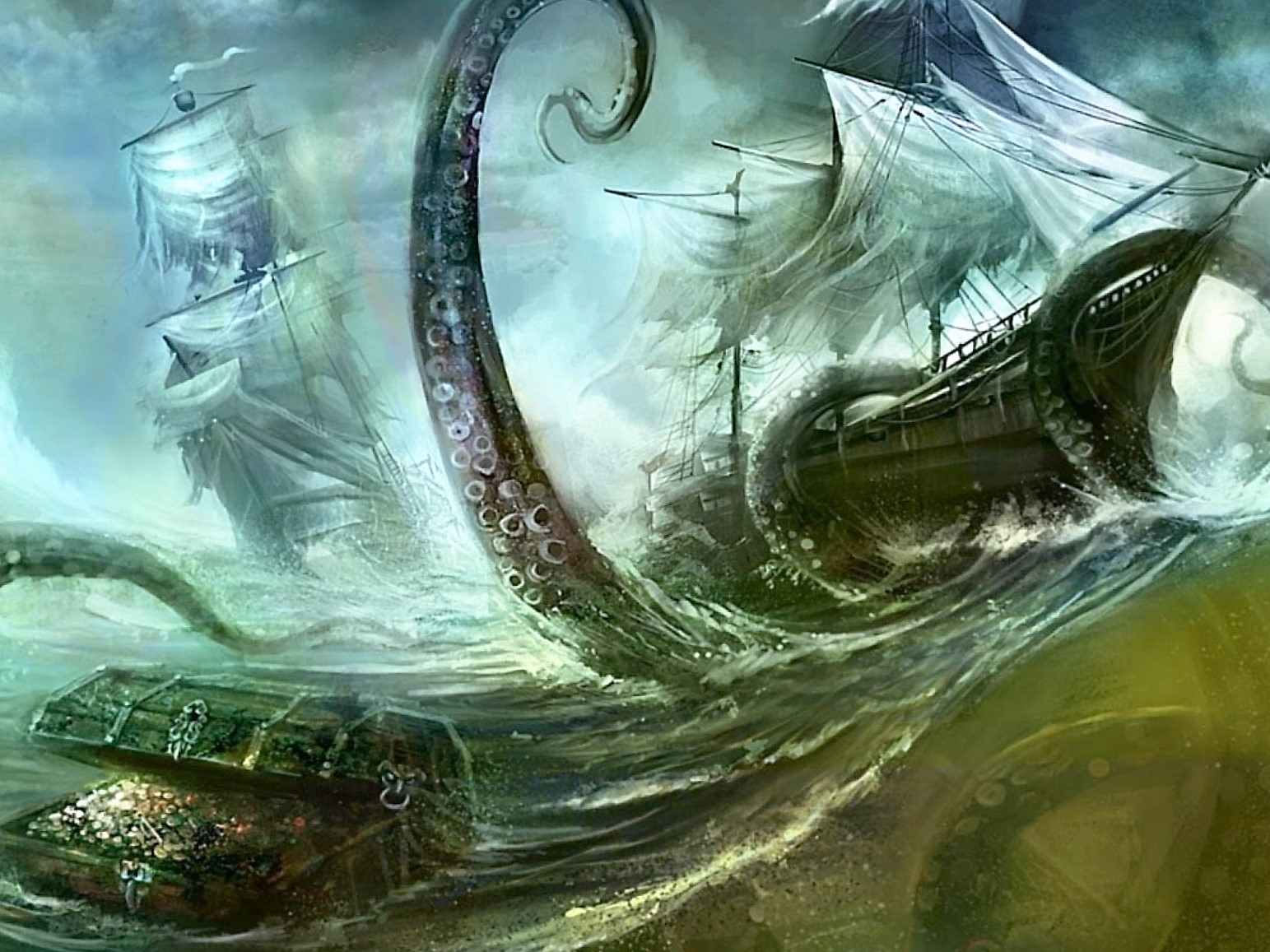 Fieggentrio: Mysterieus monster: de Kraken.