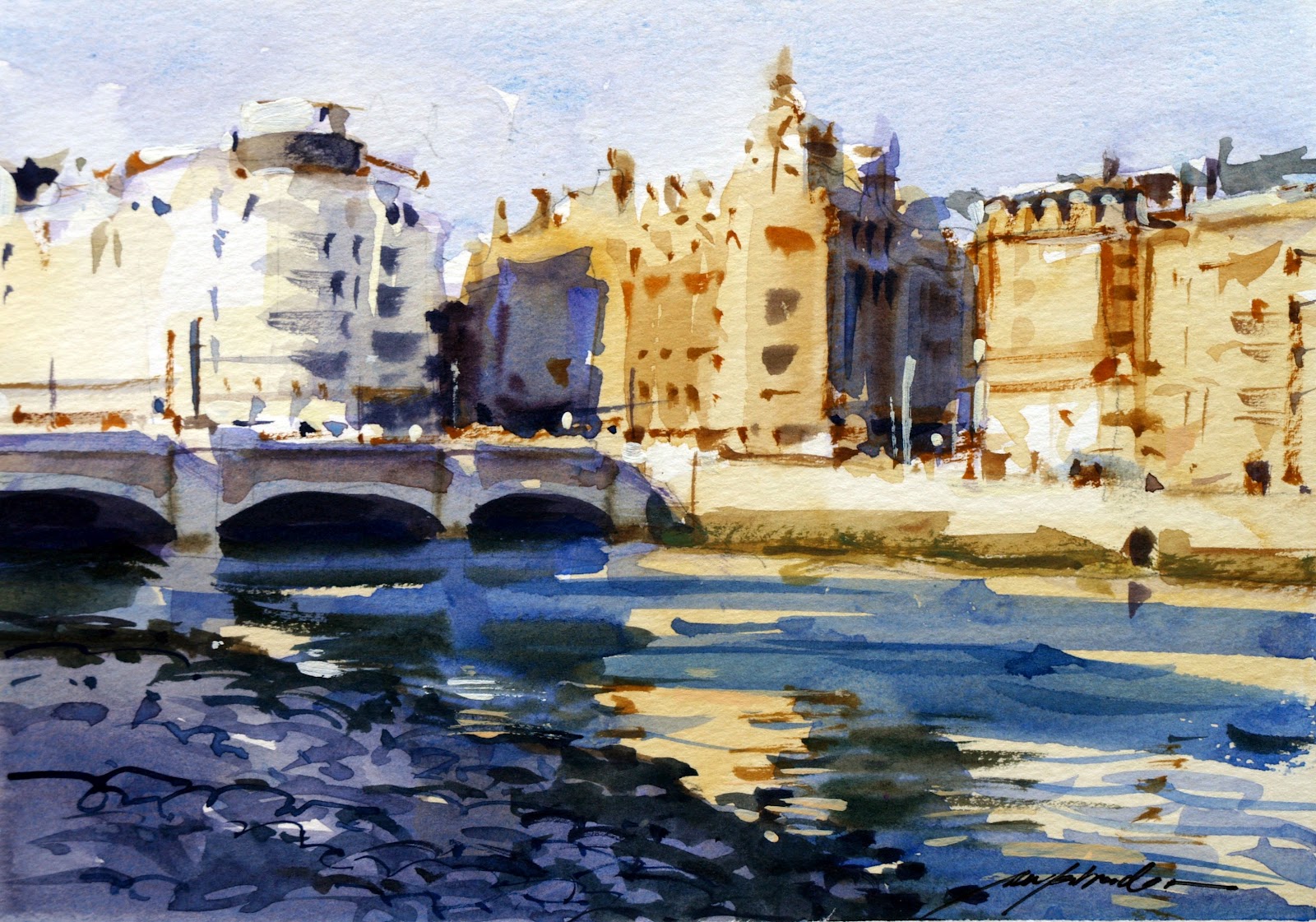 SAN SALVADOR : Acuarela nº 173