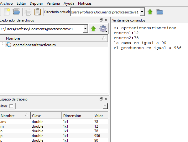 μ blog : Introducción a la programación con GNU Octave. Primer programa.