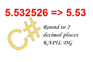 Convert to two decimal places C# Round to 2 decimal places
