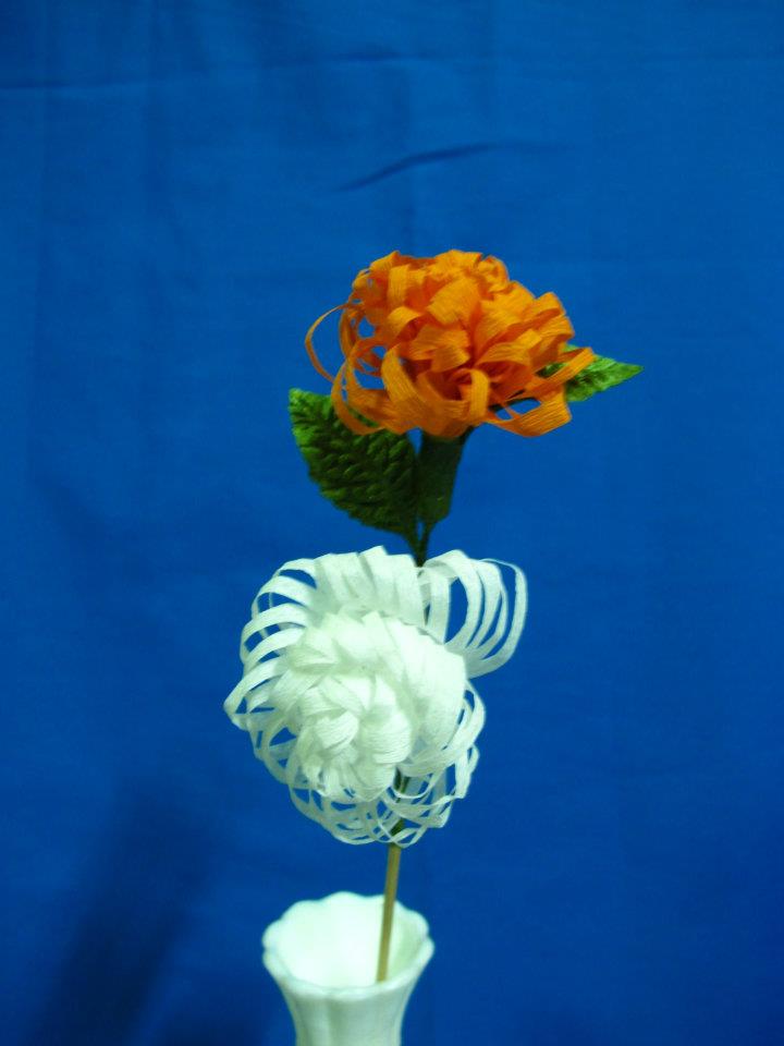 Bunga Telur from crepe paper.100% handmade.purple klasik. | dKehidupan