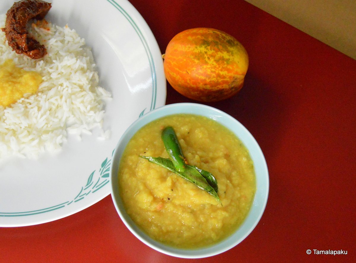 Dosakaya Pappu ~ Tamalapaku