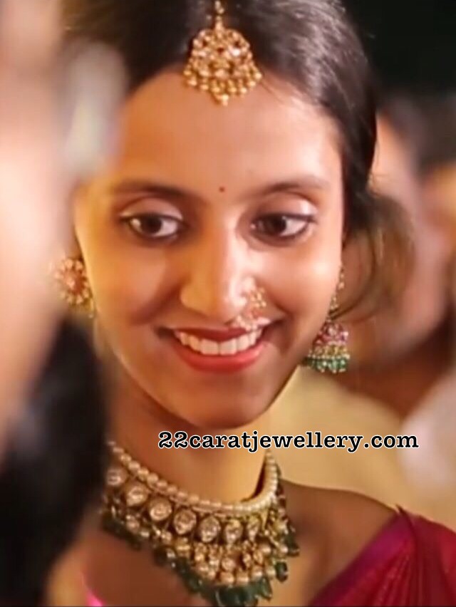 Lakxmi Pranathi in Kundan Choker - Jewellery Designs