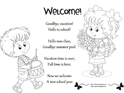 Enjoy Teaching English: WELCOME BACK TO SCHOOL POEMS
