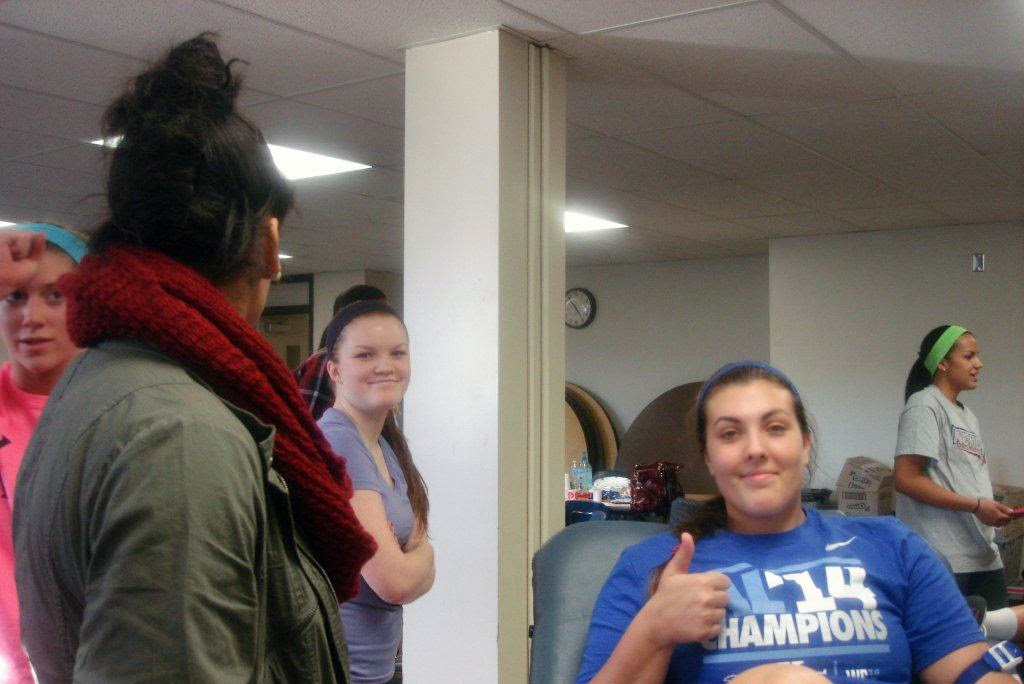 Kansas City Kansan: KCKCC athletes donate blood at mini blood drive