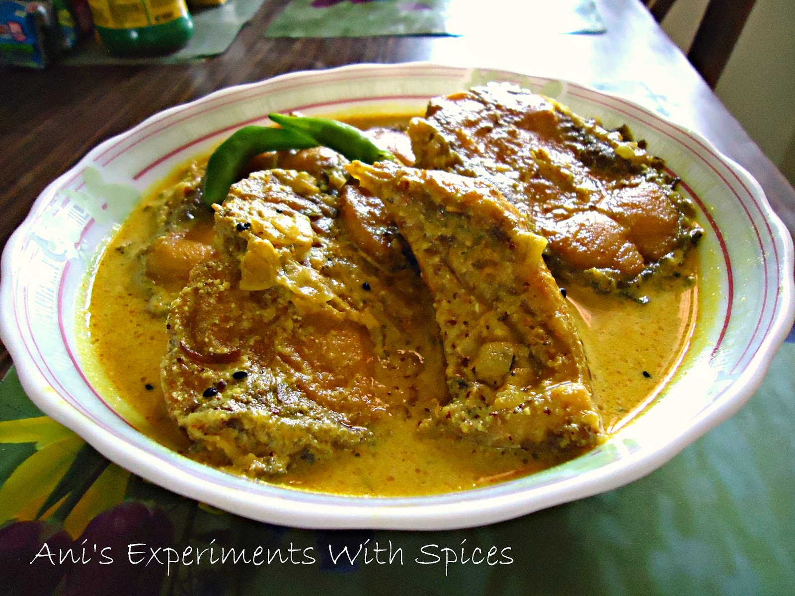 Ani's Experiments With Spices: Rui Shorshe Posto ( Rohu Fish In Mustard ...