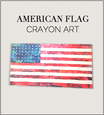 LaBelle Kimiko: American Flag Crayon Art