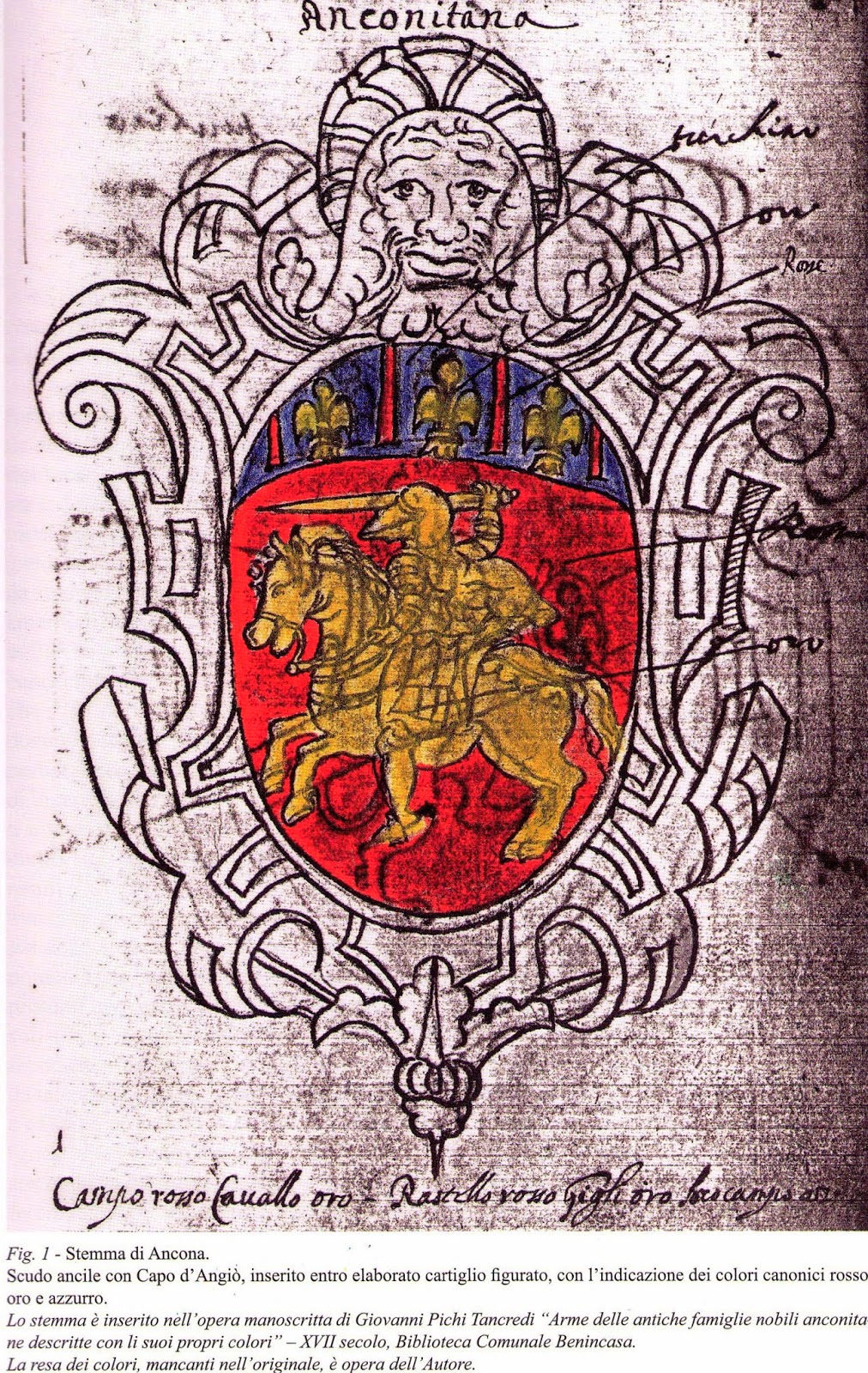 Ancona.La Storia: Stemma di Ancona. Definizione.