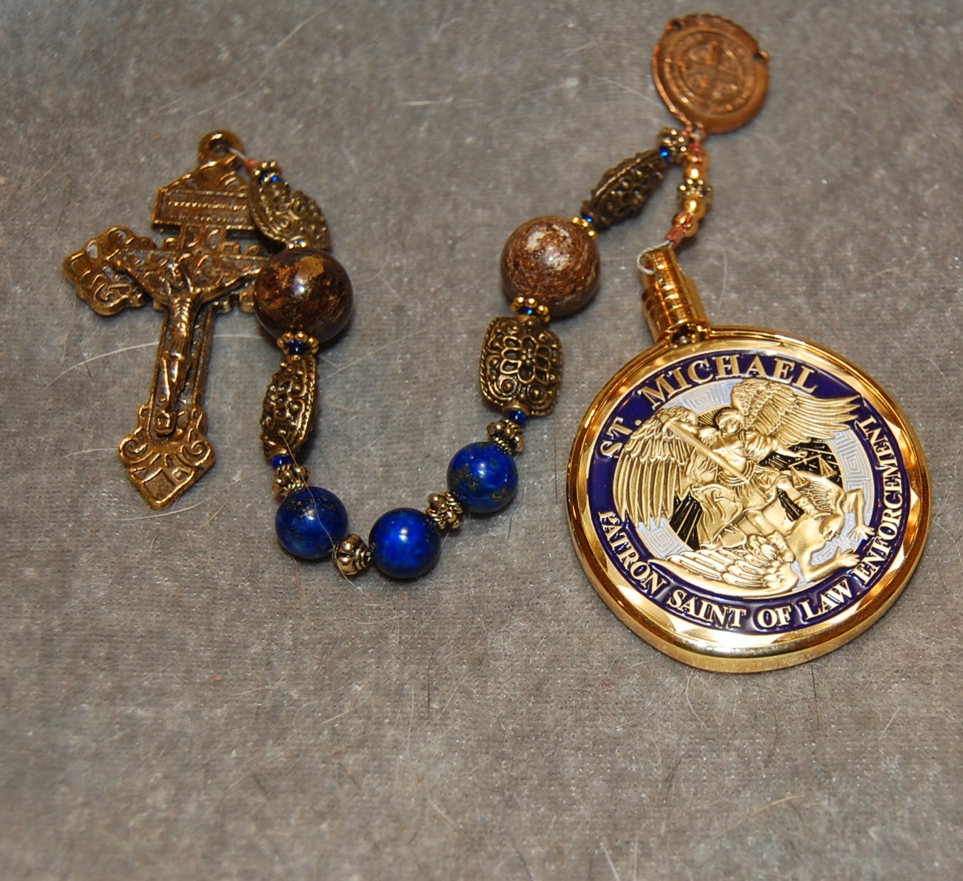 HeartFelt Rosaries: Navy Challenge Coin Rosary, version 2