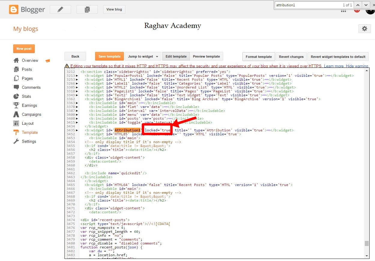 How to Remove "Power By Blogger" Attribution From Blog using HTML ...