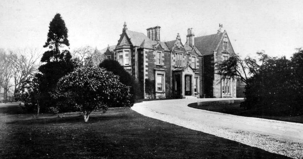Tour Scotland: Old Photograph Bloomhill House Cardross Scotland
