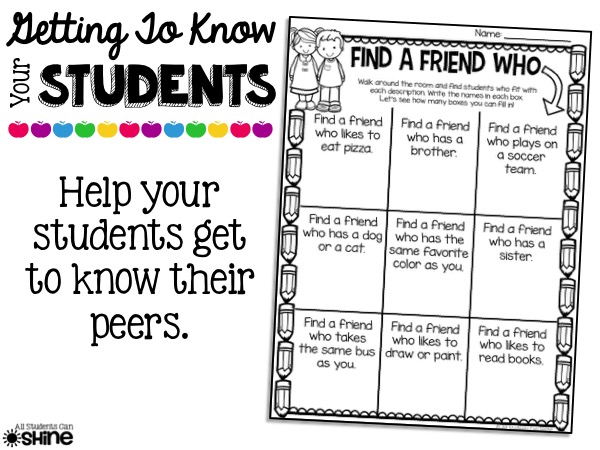 Getting To Know Your Students | Primary Chalkboard | Bloglovin’