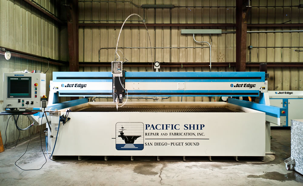 Water Jet Machines by Jet Edge: Pacific Ship Repair Waterjet Cuts ...