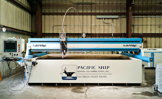 Water Jet Machines by Jet Edge: Pacific Ship Repair Waterjet Cuts ...