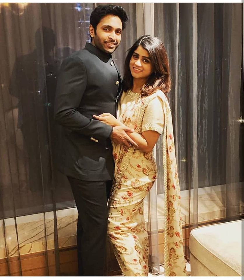 Actor Vikram Prabhu and his Wife Lakshmi Ujjaini